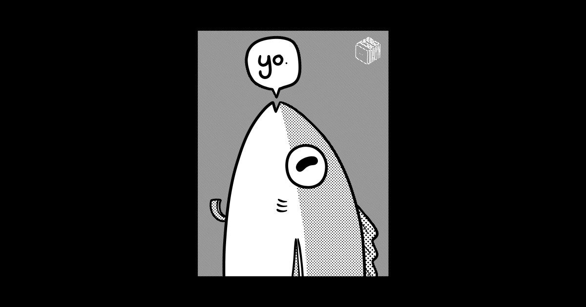 Yo. Fish - Fish - Sticker | TeePublic