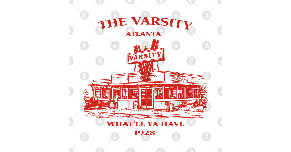 The Varsity Atlanta - Varsity - T-Shirt | TeePublic