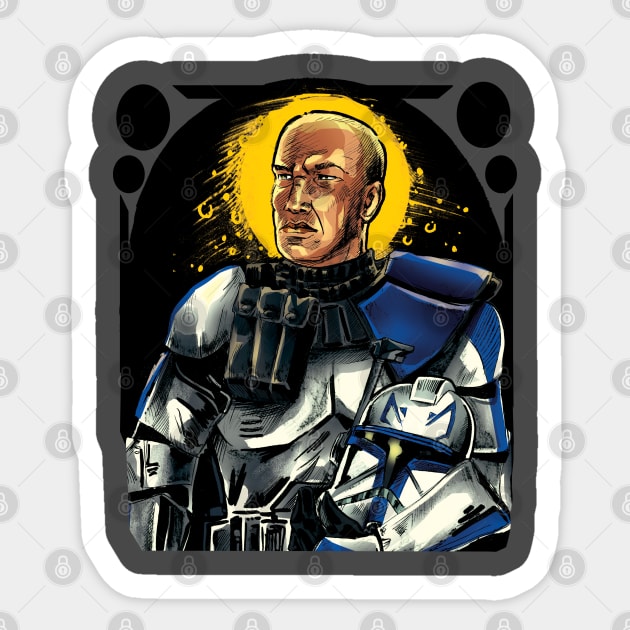 Saint captain Rex - Clone Wars - Sticker | TeePublic