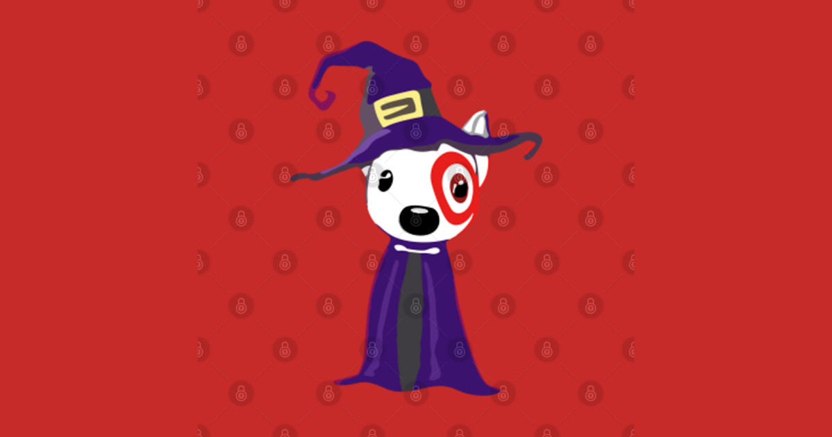 Halloween Bullseye Cute Dog Witch Team Member - Target Team Member - T ...