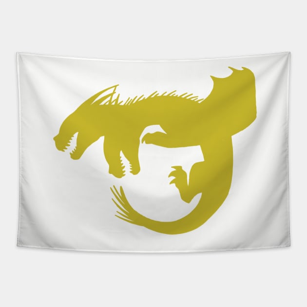 King Ghidorah Dragon Logo - Ghidorah - Tapestry | TeePublic