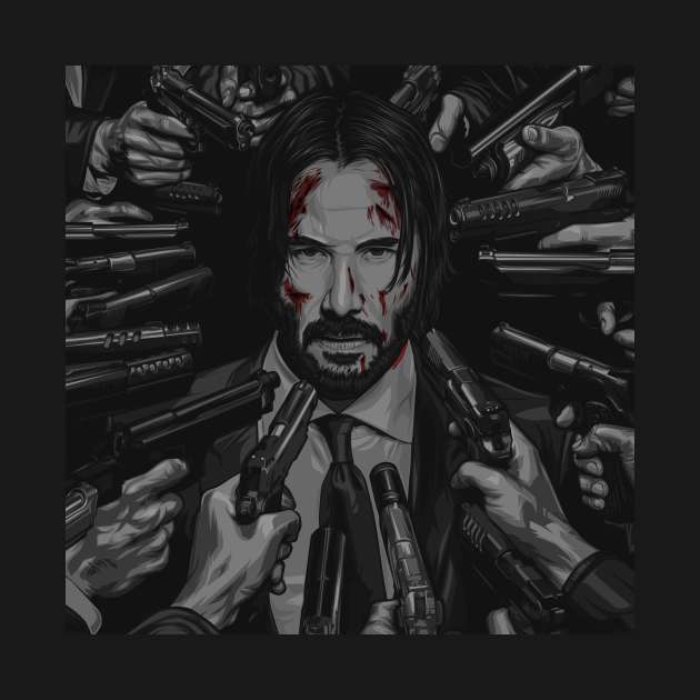 John Wick Vector art - John Wick - T-Shirt | TeePublic