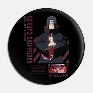 Itachi Uchiha Anime Design Pins and Buttons for Sale | TeePublic