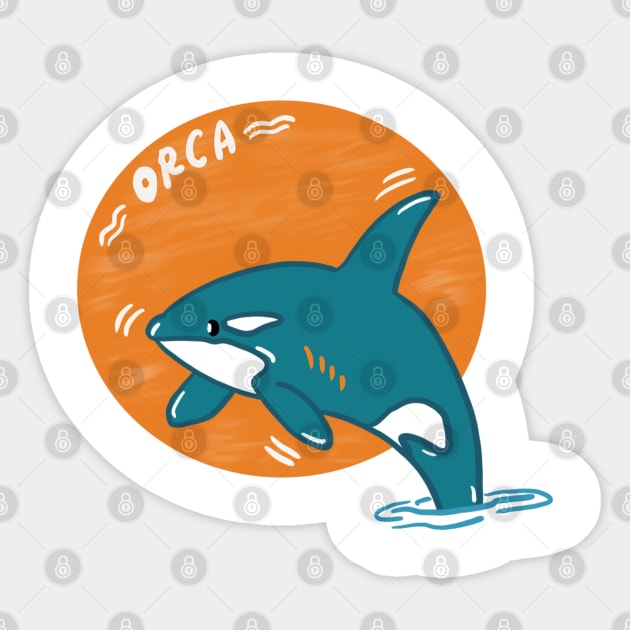 Orca cute whale - Orca Whales Lovers - Sticker | TeePublic