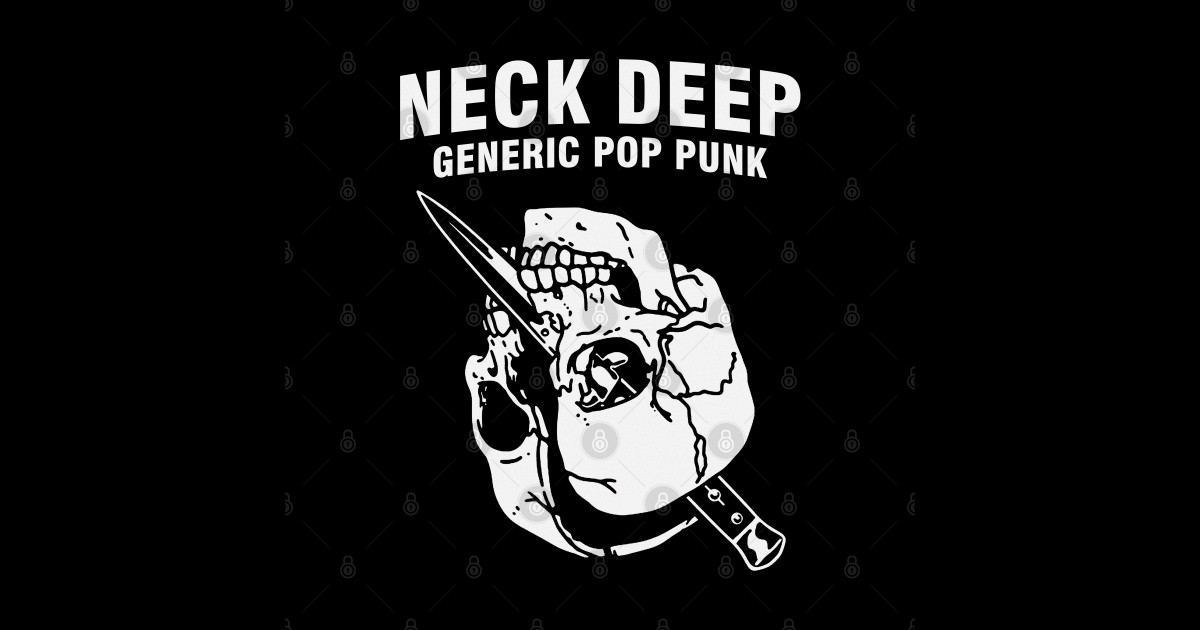 Neck Deep Fanart - 80s 90s Vintage Style - Neck Deep - Sticker | TeePublic