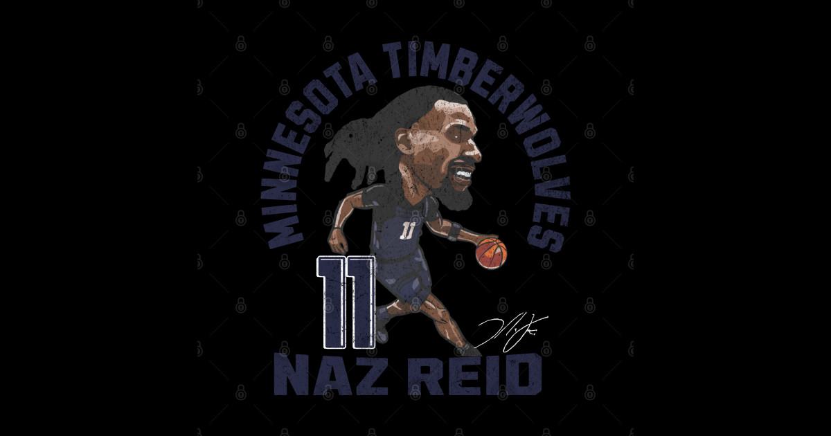 Naz Reid Cartoon - Naz Reid Minnesota Timberwolves - Sticker | TeePublic
