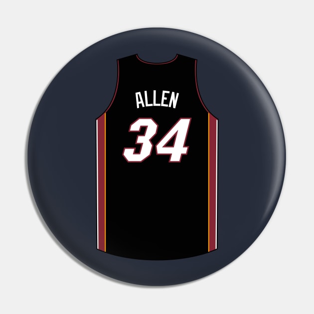 Ray Allen Miami Jersey Qiangy - Ray Allen - Pin | TeePublic