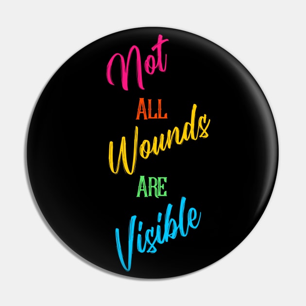 Not All Wounds Are Visible, Human Pride Rainbow Shirt, LGBT Gay Ally ...