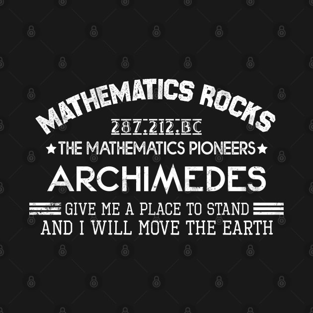 Mathematics Rocks! Archimedes - Mathematics Rocks Archimedes - T-Shirt ...