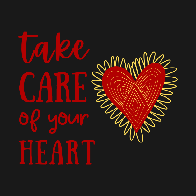 Take Care of Your Heart Love Shirt Cardiac Medicine Nurse Health Heart ...