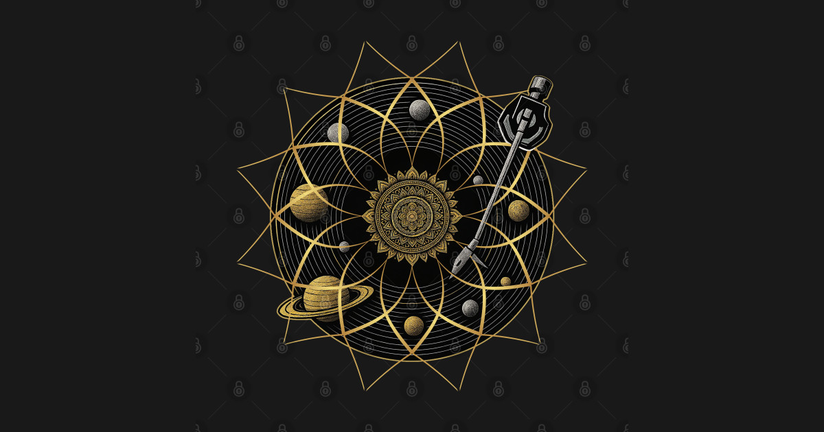 Mandala Vinyl Solar System - Solar System Vinyl - T-Shirt | TeePublic