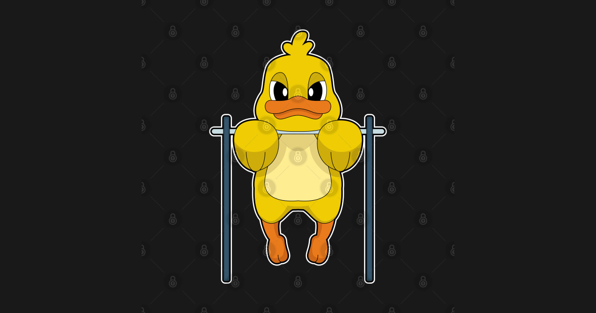Duck Bodybuilder Pull ups Bodybuilding - Duck - T-Shirt | TeePublic