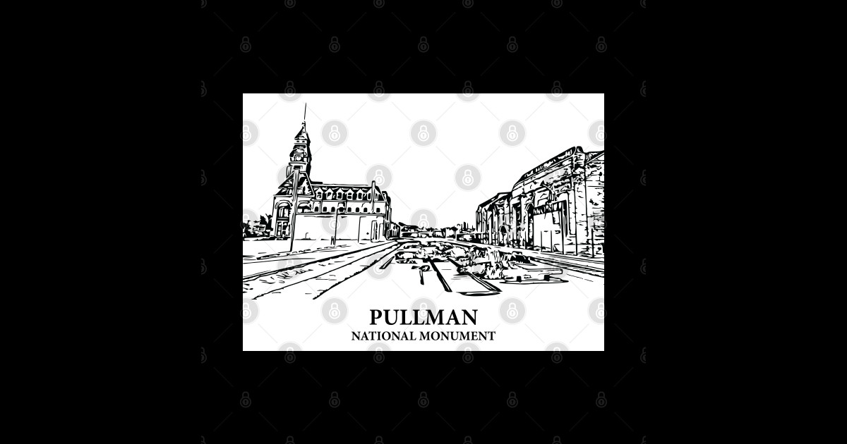Pullman National Monument - Pullman National Monument - Sticker | TeePublic