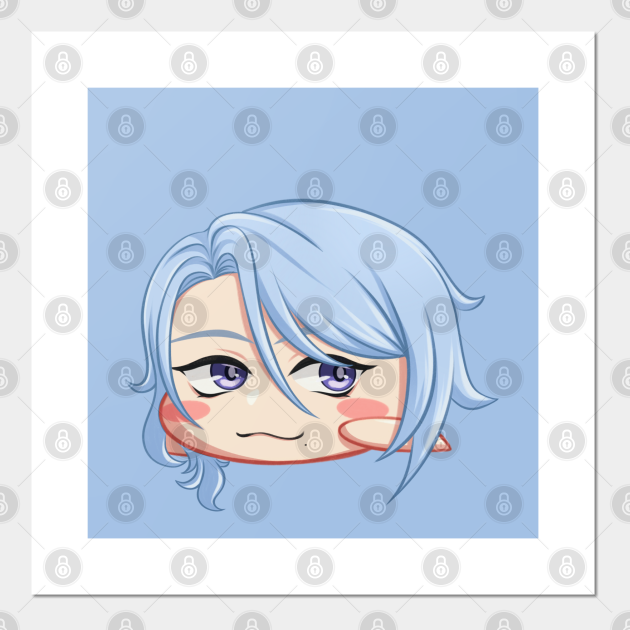 chibi ayato genshin fanart - Genshin Impact - Posters and Art Prints ...