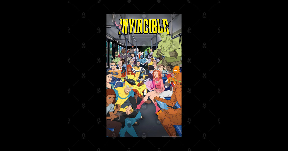 Invincible Poster 5 - Invincible - Sticker | TeePublic