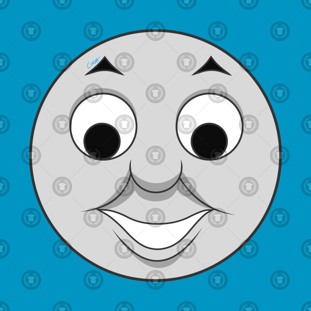 Thomas happy face (cartoon ver.) - Thomas Tank Engine - T-Shirt | TeePublic