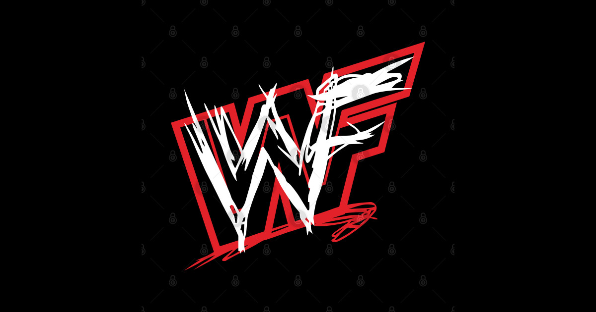 WWF Old School Scratch Logo - Wwf - Sticker | TeePublic