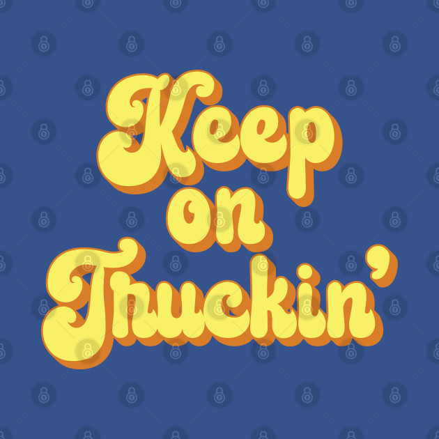 Keep On Truckin 1970s Yellow Vintage Retro Keep On Truckin T Shirt Sold By Geoffrey