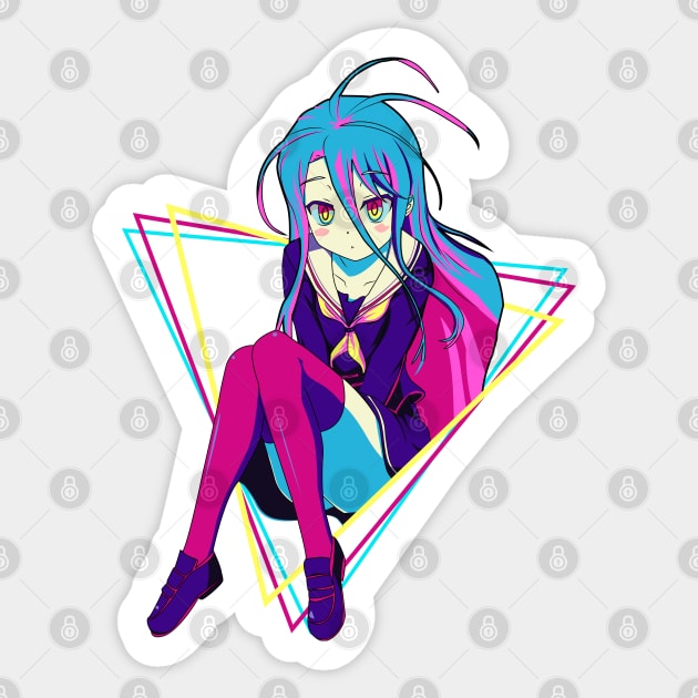No Game No Life - Shiro - No Game No Life - Sticker | TeePublic