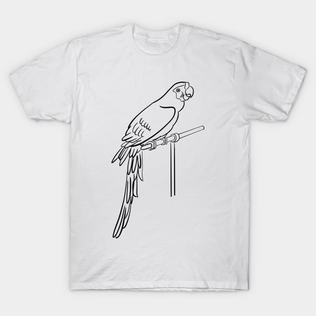 Stick figure parrot - Stick Figure Parrot - T-Shirt | TeePublic