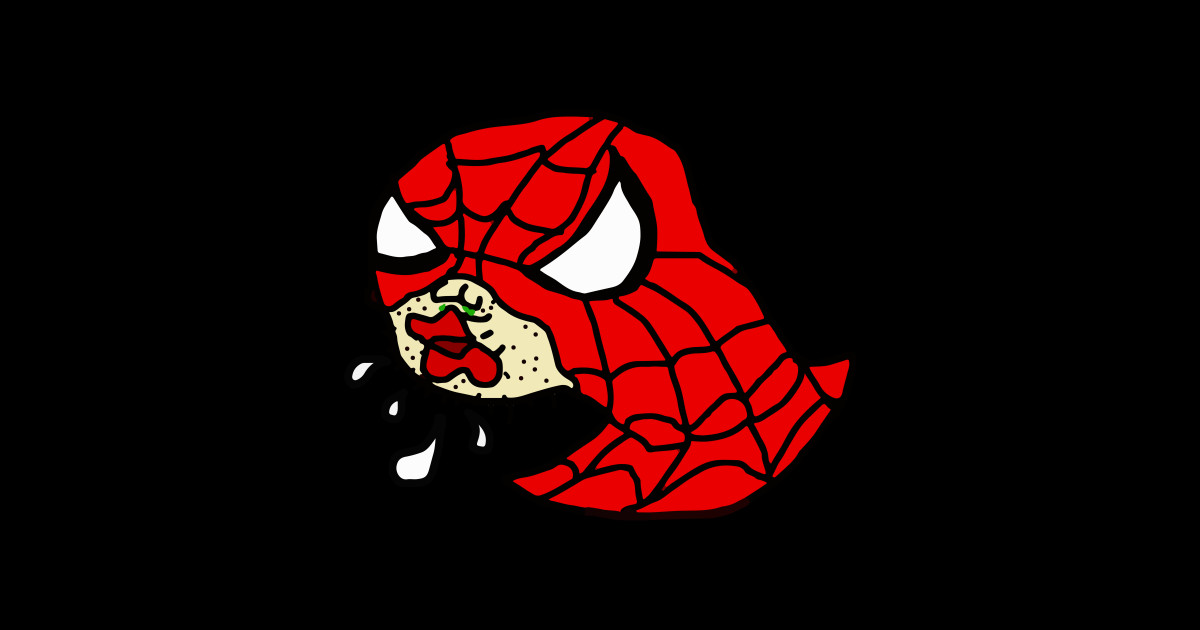 SPIDER KISS - SPIDEY MAN WEB HEAD KISSING - Spider - Sticker | TeePublic
