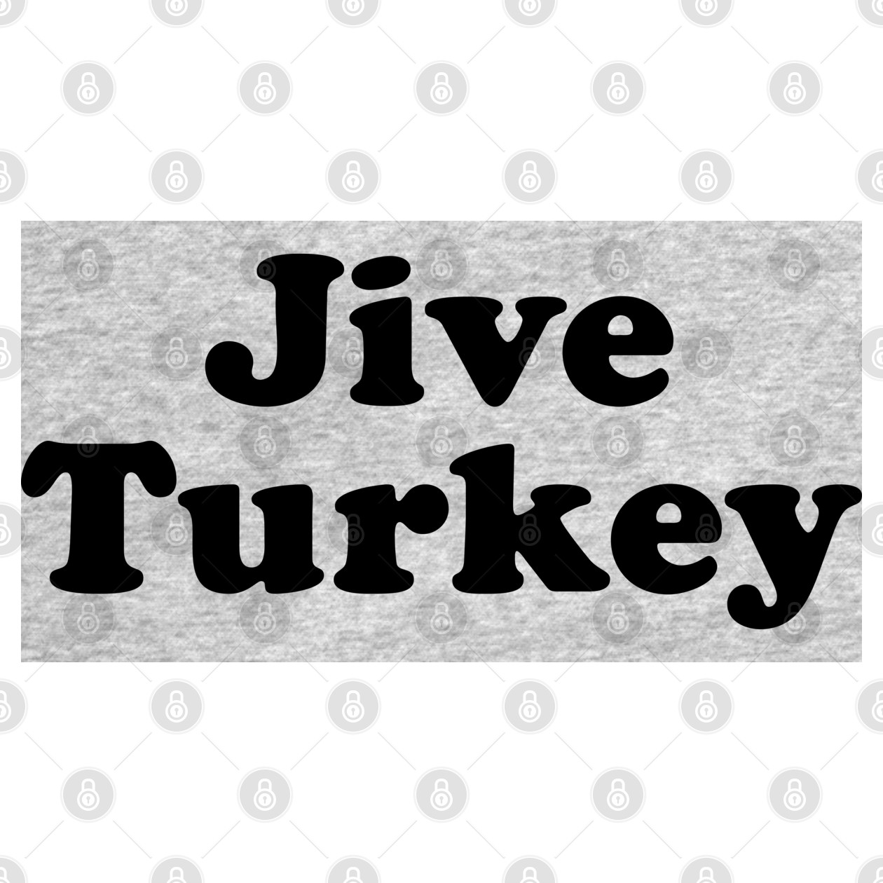 Jive Turkey Sticker Black - Jive Turkey Sticker - T-Shirt | TeePublic