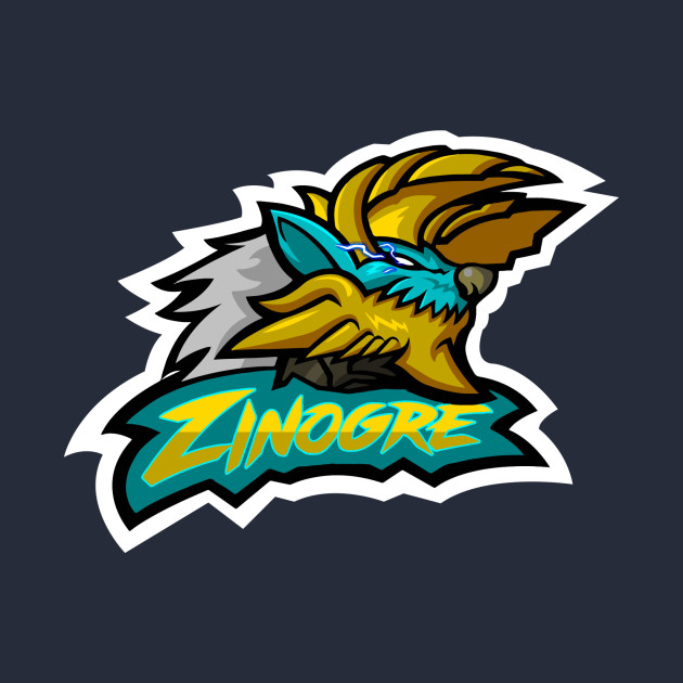 Zinogre Mascot Logo v.2 - Monster Hunter - T-Shirt | TeePublic