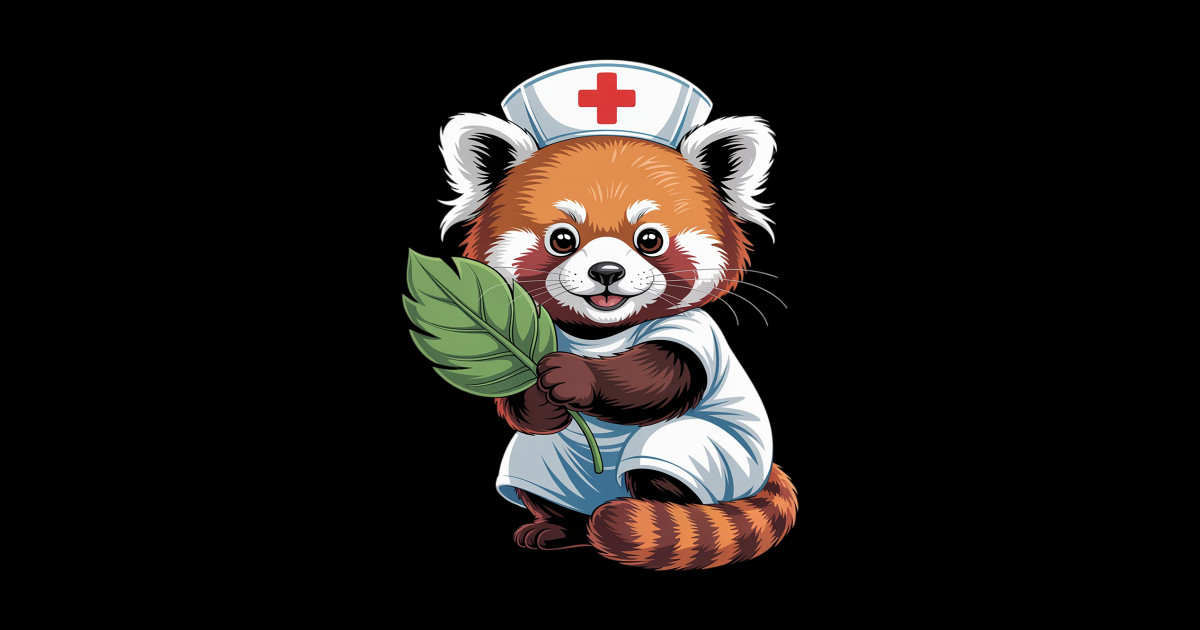 Shy Red Panda Nurse - Gentle Healthcare Helper - Shy Red Panda Nurse ...