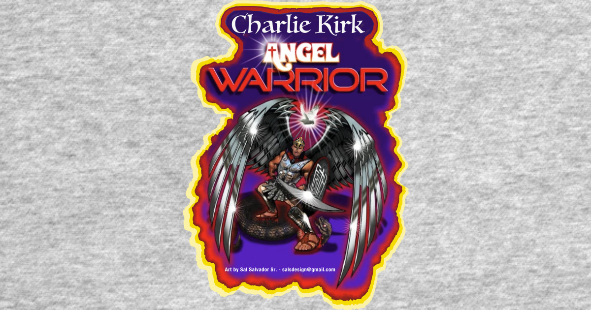 Charlie Kirk-Warrior Angel - Charlie Kirk Warrior Angel - Baseball T ...