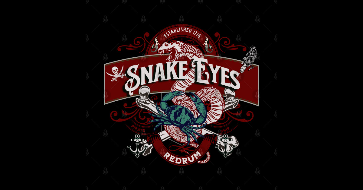 Snake Eyes - Pirates - Sticker | TeePublic