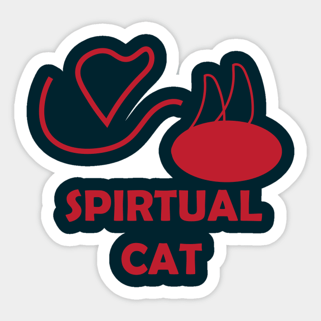SPIRITUAL CAT VINTAGE DESIGN - Spiritual Cat - Sticker | TeePublic