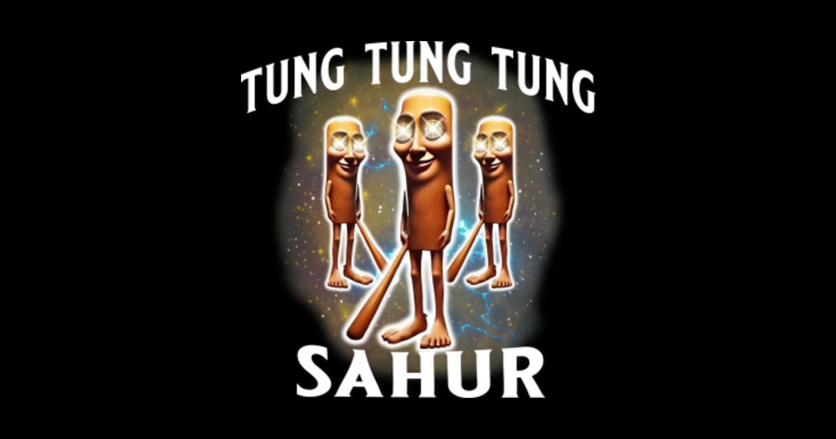 Tung Tung Tung Sahur Funny - Tung Tung Tung Sahur - Pin | TeePublic