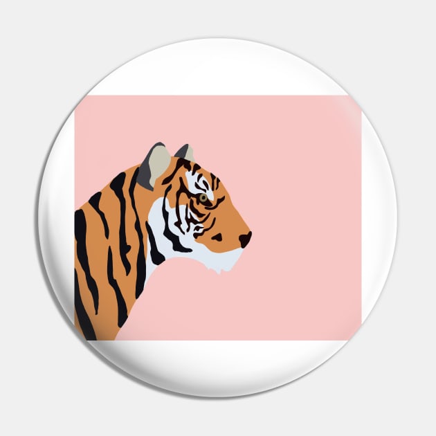 Preppy tiger - Gremoline - Pin | TeePublic