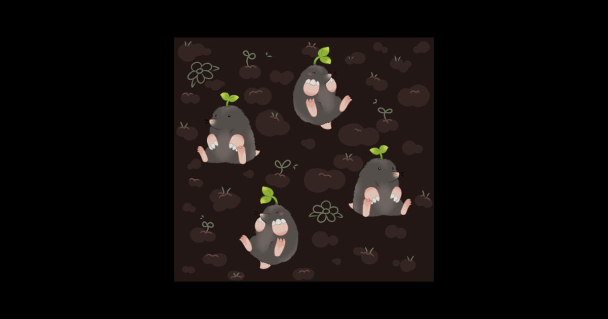 Sprout Moles Pattern - Pattern - Sticker | TeePublic