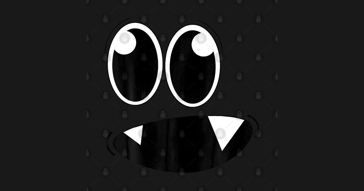 Monster Face Halloween Zombie - Cute Monster Face - T-Shirt | TeePublic