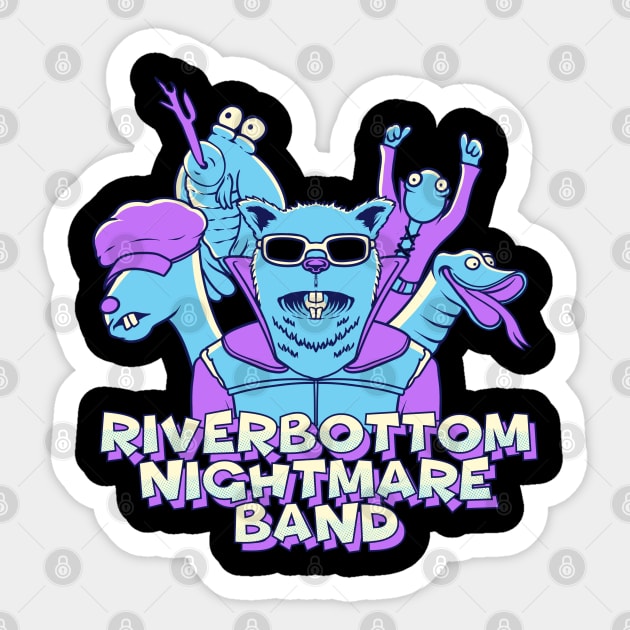 Riverbottom Nightmare Band - Emmet Otter - Sticker | TeePublic