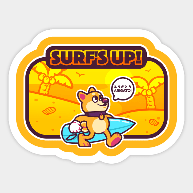 Surf's Up! - Summer - Sticker | TeePublic