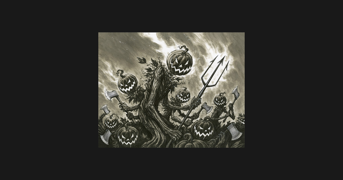 Lord Gourd and the Pumpkin Horde - Halloween - T-Shirt | TeePublic