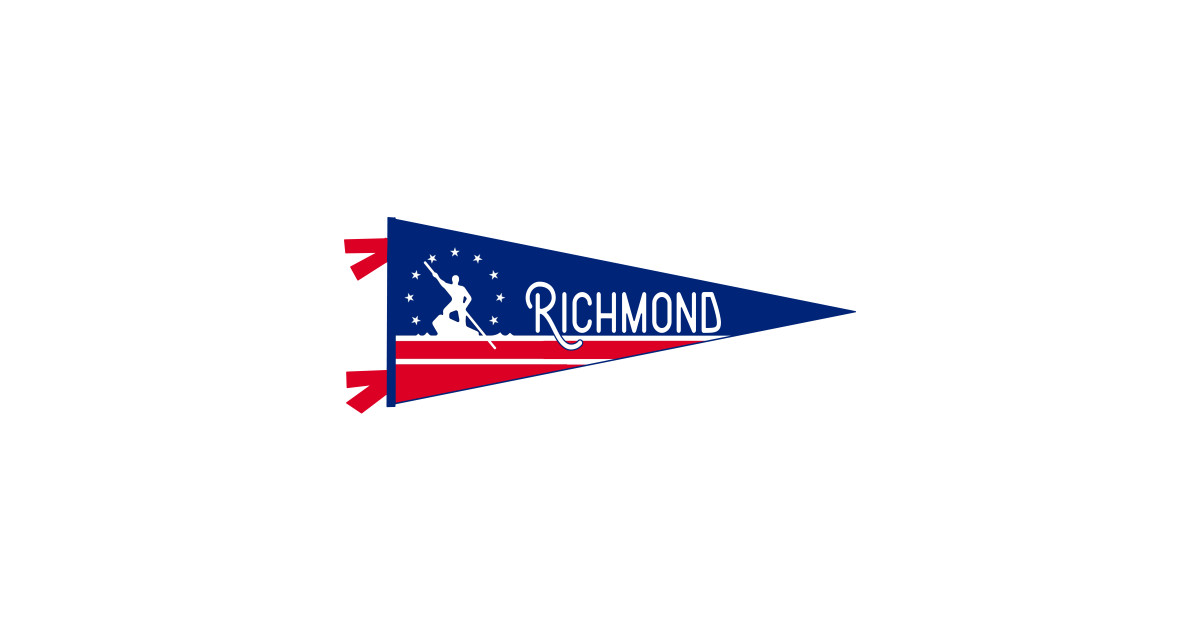 Richmond Flag Pennant - Richmond - T-Shirt | TeePublic