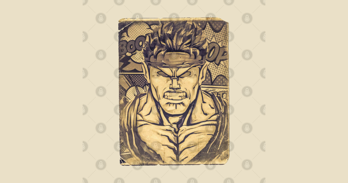 Ryu Rage Street Fighter Comic Retro - Street Fighter - T-Shirt | TeePublic