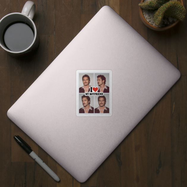 Pedro Pascal "I heart my boyfriend" - Pedro Pascal - Sticker | TeePublic