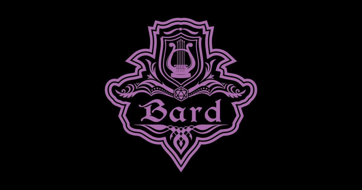 Bard Class Emblem 1 Color - Bard Class - Magnet | TeePublic