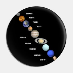 Solar System Planets Sun And Planets Pins and Buttons for Sale | TeePublic