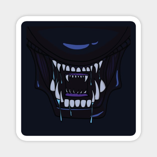 Alien Xenomorph Mouth - Alien - Magnet | TeePublic