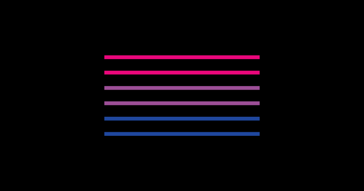 Bisexual Pride Flag Color Bars - Bisexual Flag Colors - Pin | TeePublic