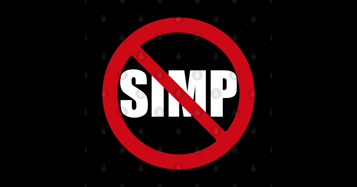 STOP SIMPING - ANTI SIMP series 1 white - Simp - T-Shirt | TeePublic