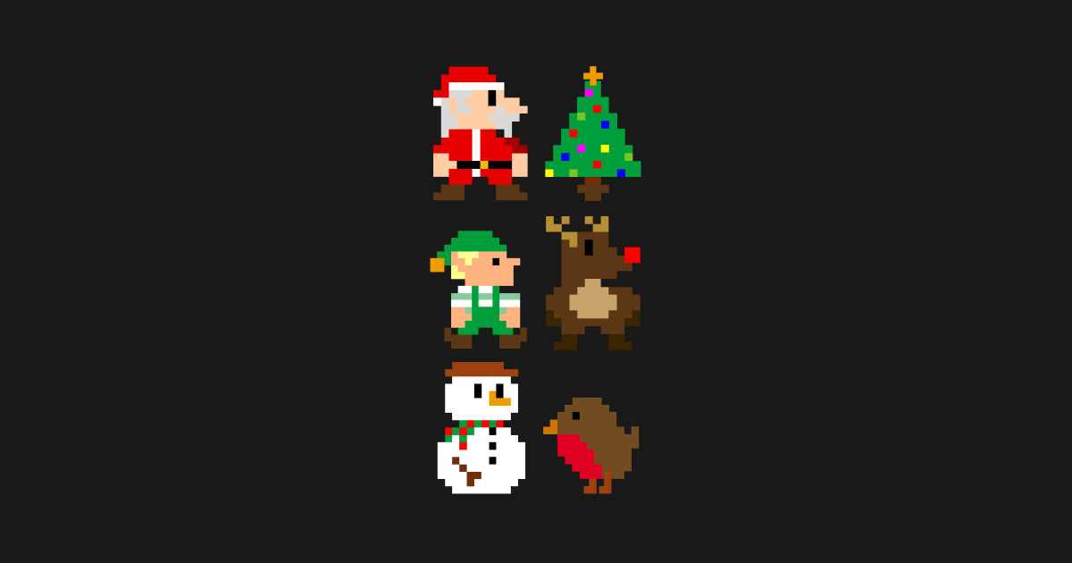 8 Bit Christmas - Elf - T-Shirt | TeePublic