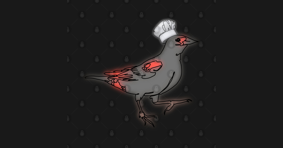 Ruby the RedWinged Blackbird chef Hat Bird – animalzinhats - Blackbird ...