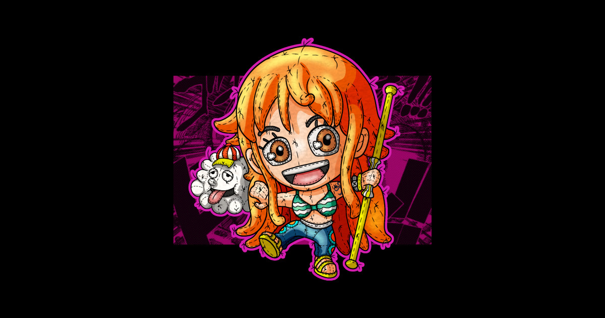 One Piece - Nami Plushie - One Piece - Sticker | TeePublic