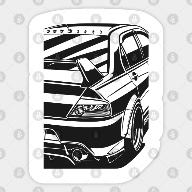 Evolution - Evo 9 - Sticker | TeePublic